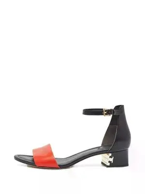 Carolina Herrera Leather Ankle-strap Block-heel Sandals
