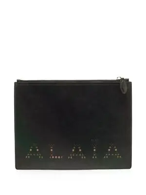 Alaïa Laser-cut Leather Clutch Bag