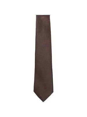 SAPIO Check Pattern Neck Tie - Brown