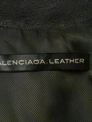 Balenciaga Fitted Zip-up Leather Jacket