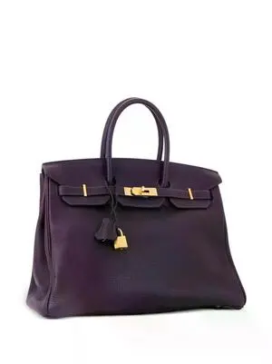 Hermès Birkin Handbag Purple Togo With Gold Hardware 35 Tote Bag Purple