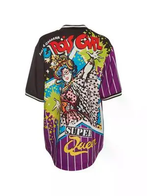 Dolce & Gabbana Graphic Print V-neck T-shirt