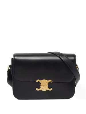 Celine 2021 Classique Triomphe Shoulder Bag - Black