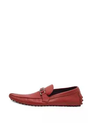 LOUIS VUITTON Hockenheim Leather Loafers - Red