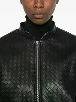 Imperial Woven-effect Balloon-sleeve Jacket