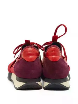 Balenciaga Race Runner Mesh Sneakers - Red