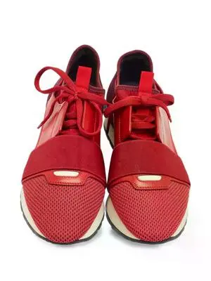 Balenciaga Race Runner Mesh Sneakers - Red