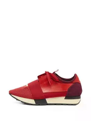 Balenciaga Race Runner Mesh Sneakers - Red