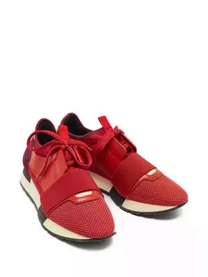 Balenciaga Race Runner Mesh Sneakers - Red