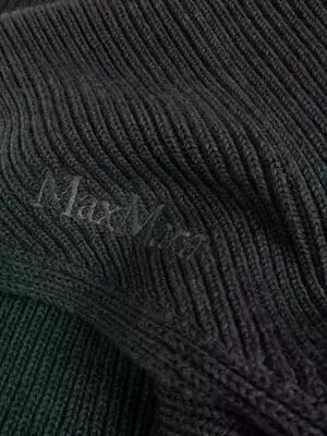 Max Mara Ribbed-knit Embroidered Scarf