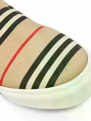 Burberry Striped Slip-on Sneakers