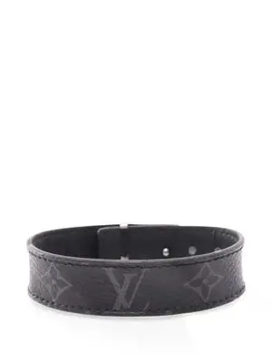 LOUIS VUITTON 2018 Monogram Eclipse Slim Bracelet