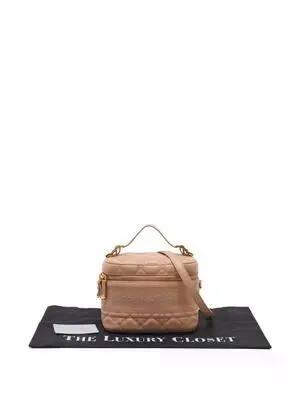 Dior 2020 Small Diortravel Cannage Makeup Bag