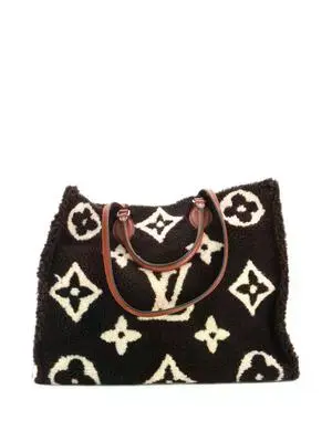 LOUIS VUITTON Teddy Fleece Gm Tote Bag - Brown
