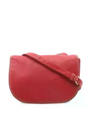 Loewe Nappa Anagram Flap Crossbody Bag - Red