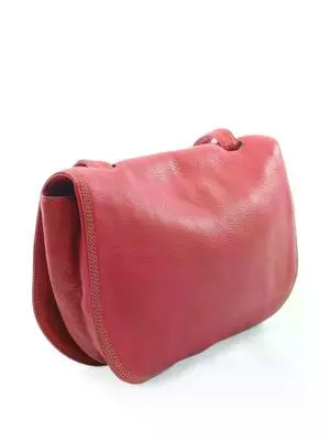 Loewe Nappa Anagram Flap Crossbody Bag - Red