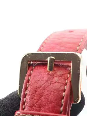 Loewe Nappa Anagram Flap Crossbody Bag - Red