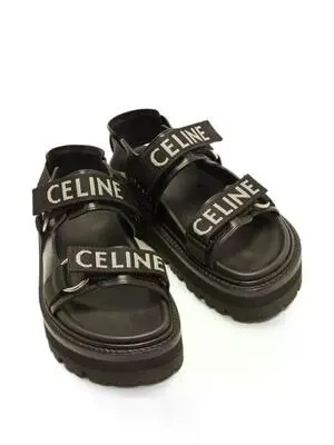 Celine Logo-print Chunky Platform Sandals