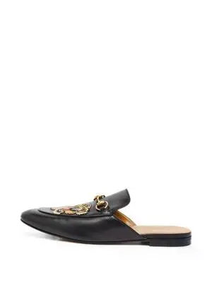Gucci Princetown Flat Mules - Black