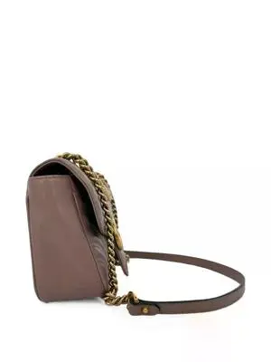 Gucci Gg Marmont Chevron Shoulder Bag - Pink