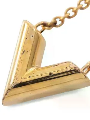 LOUIS VUITTON 2020 Plated Essential V Necklace Costume Necklace