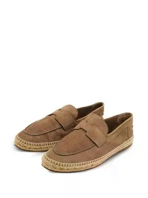 Hermès Trip Suede Espadrille Loafers