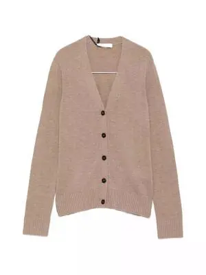 Max Mara Logo-embroidered Elbow-patch Cardigan