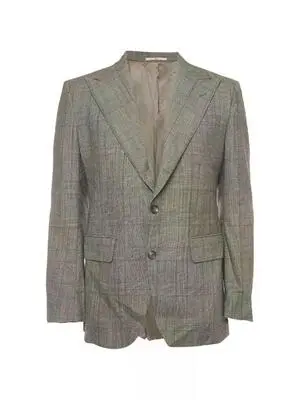 Valentino Garavani Glen-plaid Blazer - Grey