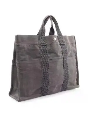 Hermès 20th Century Canvas Herline Mm Tote Bag - Grey
