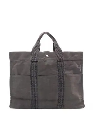 Hermès 20th Century Canvas Herline Mm Tote Bag - Grey