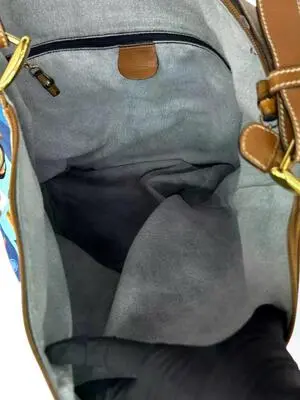 Gucci 1990-2000 Printed Canvas Shoulder Bag