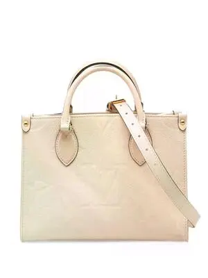 LOUIS VUITTON 2021-2026 Monogram Empreinte Onthego Pm Satchel - Neutrals