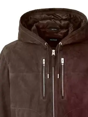 Mackage Sylas Suede Hooded Jacket