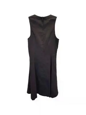 Theory Sleeveless Sheath Dress With Round Neck And Rear Zip Fastening