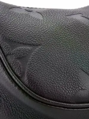 LOUIS VUITTON Monogram Empreinte Giant Mini Hobo Bag - Black