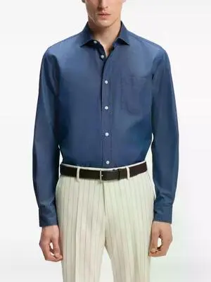 BOSS Casual-fit Shirt In Washed Cotton Denim