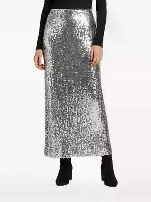 Ronny Kobo Sequin-embellished Maxi Skirt