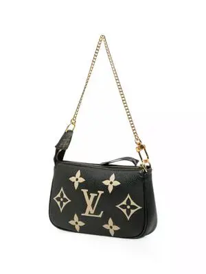 LOUIS VUITTON Bicolor Monogram Empreinte Mini Pochette Accessoires Handbag
