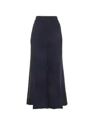 ROKSANDA Wide-leg Gabardine Trousers - Blue