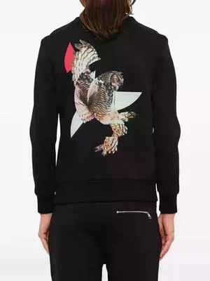 Neil Barrett Owl Print Crew Neck Sweater