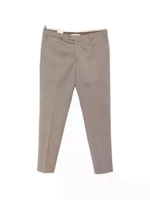 BRIGLIA 1949 Pressed-crease Tailored Trousers - Neutrals