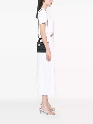 Dior 2013 Mini Patent Cannage Lady Satchel - Black