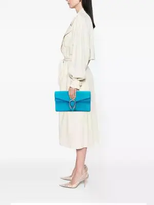 Gucci 2016-2026 Suede Dionysus Clutch Bag - Blue