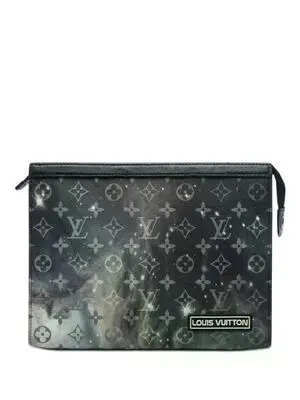 LOUIS VUITTON Monogram Galaxy Pochette Voyage Mm Clutch Bag