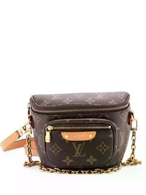 LOUIS VUITTON Bum Bag Monogram Canvas Mini Belt Bag - Brown