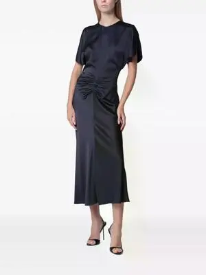 Victoria Beckham Bela Ruched Midi Dress