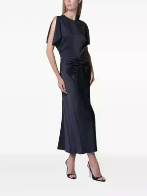 Victoria Beckham Bela Ruched Midi Dress