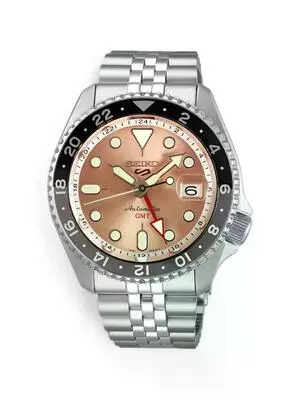 SEIKO PREOWNED 5 Sports Gmt 42.5mm Watch - Brown