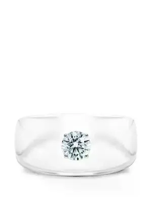 SOLO FOR DIAMONDS 14k White Gold Diamond Band Ring - Silver