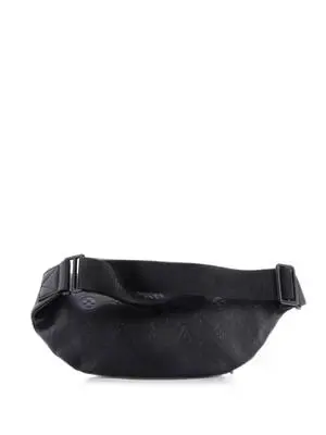 LOUIS VUITTON Rush Bumbag Monogram Shadow Leather Belt Bag - Black